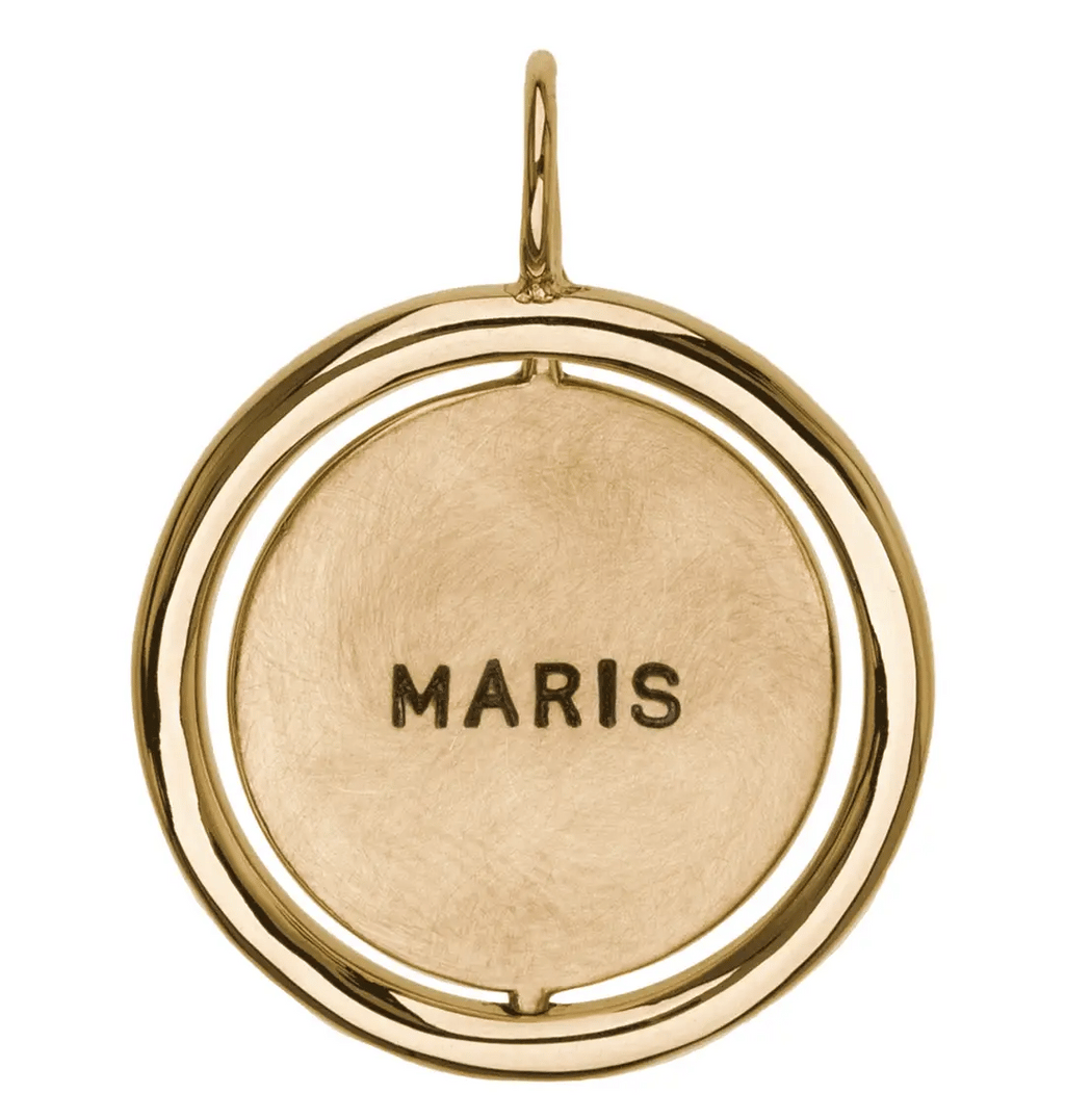 Heather Moore Names Spinner Round Charm – YLANG YLANG fine jewelry